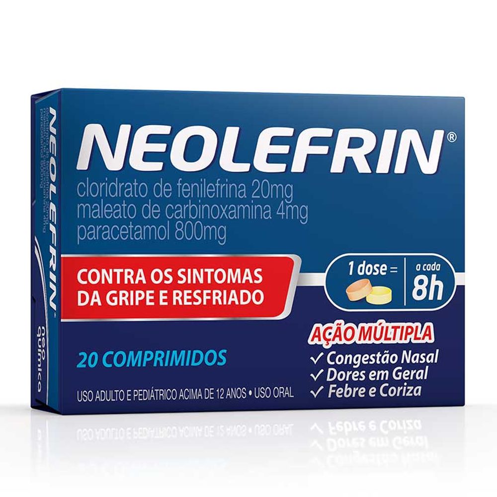 Neolefrin 20 comprimidos neo química - UnicPharma