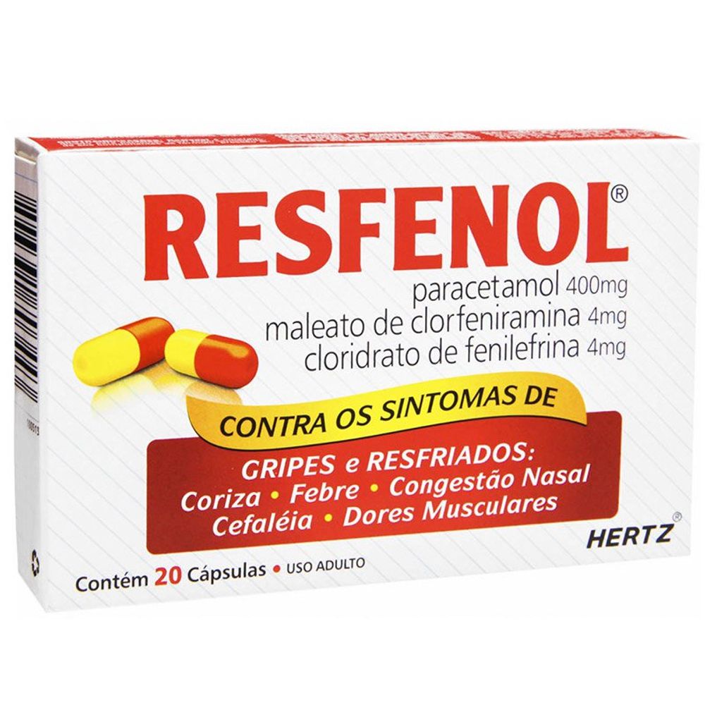 Resfenol 20 cápsulas kley hertz - UnicPharma