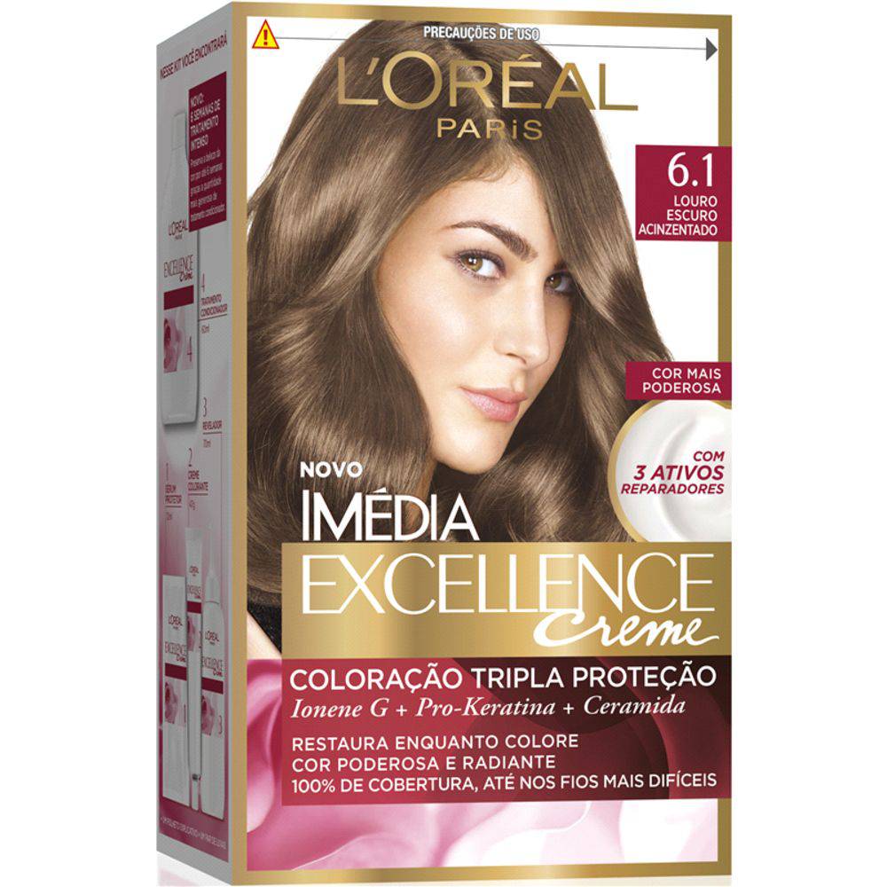 Coloracao-Imedia-Excellence-6.1-Louro-Escuro-Acinzentado