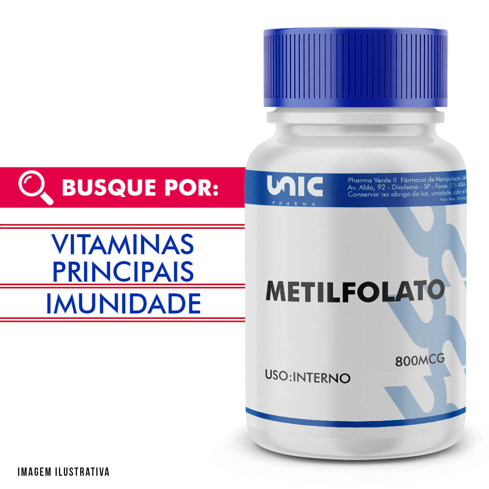 Metilfolato 800mcg em Cápsulas: O Melhor! - UnicPharma