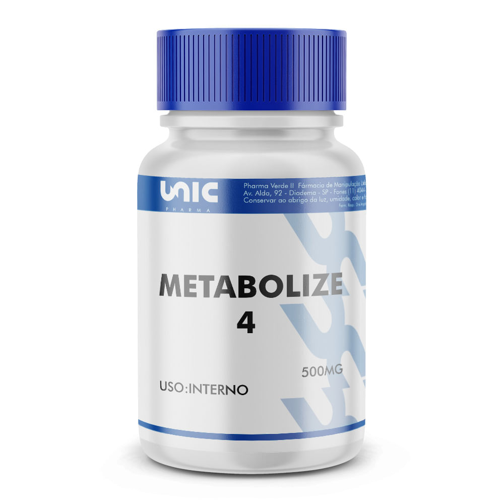 Metabolize 4 500mg com selo de autenticidaed - UnicPharma