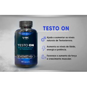 Testo On: Estimulante de Testosterona - 90 Caps - UnicPharma